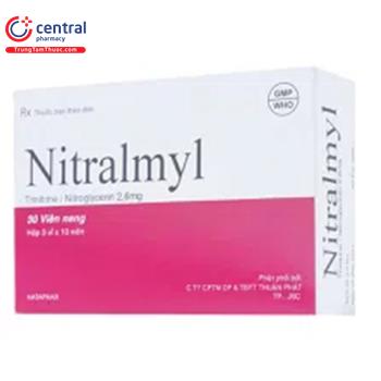 Thuốc Nitralmyl 2.6mg - hỗ trợ điều trị suy tim, đau thắt ngực