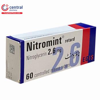 Thuốc Nitromint 2,6mg ngăn ngừa các cơn đau thắt ngực, suy tim