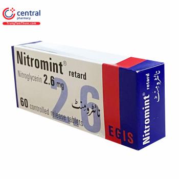 Thuốc Nitromint 2,6mg ngăn ngừa các cơn đau thắt ngực, suy tim