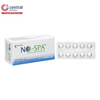 [CHÍNH HÃNG] Thuốc No-spa 40mg trị đau dạ dày, sỏi thận, sỏi mật