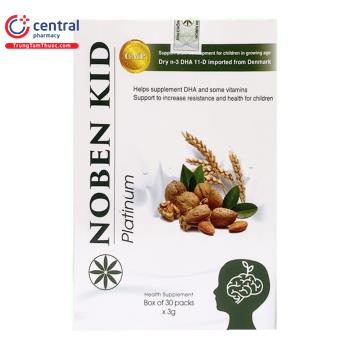 [CHÍNH HÃNG] Cốm Noben Kid Platinum - não thông minh, bé xinh sáng dạ