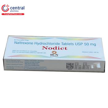 [CHÍNH HÃNG] Thuốc cai rượu Nodict 50mg: tác dụng, giá thuốc