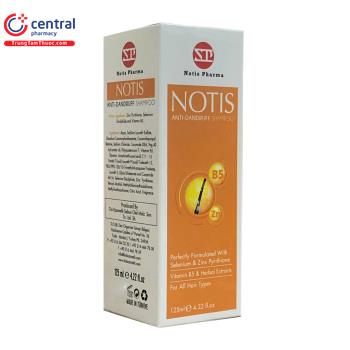 [CHÍNH HÃNG] Dầu gội Notis Anti-Dandruff 125ml - Công dụng, cách dùng