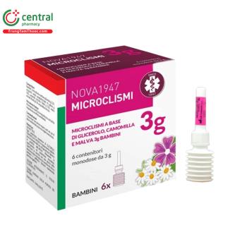 Dung dịch thụt trực tràng Nova 1947 Microclismi 3g - Điều trị táo bón