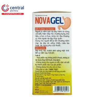 [CHÍNH HÃNG] Novagel hỗn dịch uống hỗ trợ giảm đau dạ dày
