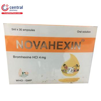 [CHÍNH HÃNG] Thuốc Novahexin 5ml - Long đờm, thông thoáng đường thở