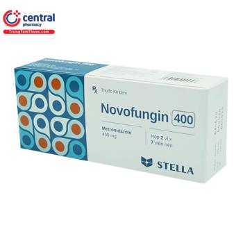 Thuốc Novofungin 400 (Metronidazol 400mg): tác dụng, liều dùng