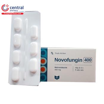 Thuốc Novofungin 400 (Metronidazol 400mg): tác dụng, liều dùng
