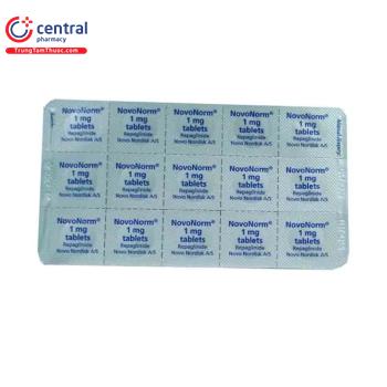 [CHÍNH HÃNG] Thuốc Novonorm 1mg Tablet (90 viên)- Thuốc tiểu đường