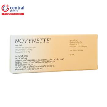 Thuốc tránh thai Novynette: Liều dùng - Cách dùng và Giá bán
