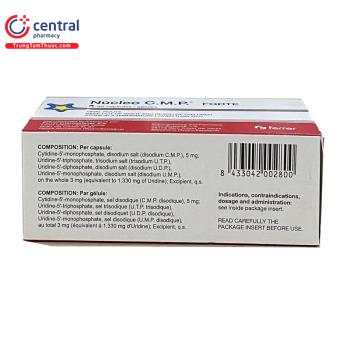 Thuốc Nucleo C.M.P Forte (viên): công dụng, liều dùng, chống chỉ định