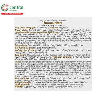 Nucos NMN hỗ trợ làm đẹp da, hạn chế lão hóa và cải thiện sức khỏe