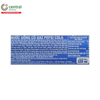 Thùng Pepsi 320ml giá bao nhiêu, mua ở đâu uy tín, lưu ý khi dùng