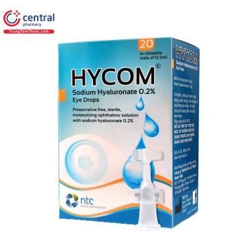 [CHÍNH HÃNG] Thuốc nhỏ mắt Hycom giảm ngay triệu chứng khô mắt