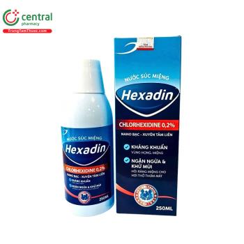 Nước Súc Miệng Hexadin - Kháng khuẩn, phòng ngừa bệnh lý răng miệng