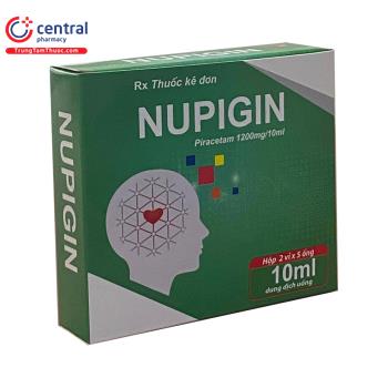 [CHÍNH HÃNG] Thuốc Nupigin (hộp 10 ống) - Tăng cường tuần hoàn não