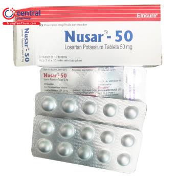[CHÍNH HÃNG] Thuốc Nusar-50 điều trị tăng huyết áp