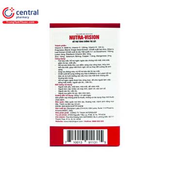 [CHÍNH HÃNG] Viên uống Nutra Vision cho đôi mắt sáng và khỏe mạnh