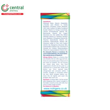 Nutrigen Babytamin Drops: Bổ sung vitamin và khoáng chất cho trẻ