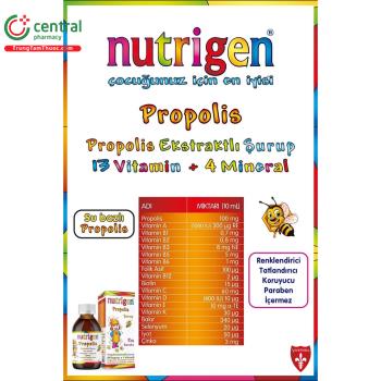 Nutrigen Propolis Syrup: Siro keo ong dinh dưỡng cho trẻ nhỏ