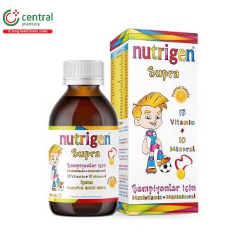 Thuốc Nutrigen Supra Syrup: Bổ sung 23 loại vitamin và khoáng chất