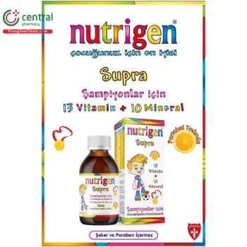Thuốc Nutrigen Supra Syrup: Bổ sung 23 loại vitamin và khoáng chất