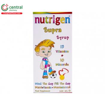 Thuốc Nutrigen Supra Syrup: Bổ sung 23 loại vitamin và khoáng chất