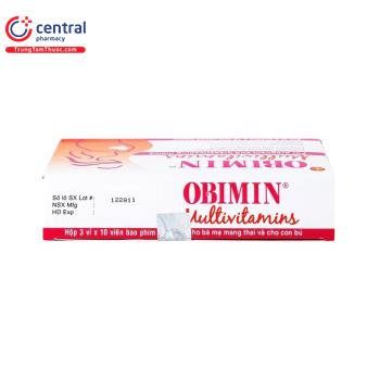 [CHÍNH HÃNG]Thuốc Obimin Multivitamins bổ sung vitamin cho mẹ bầu