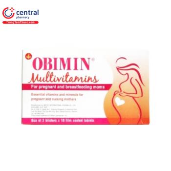 [CHÍNH HÃNG]Thuốc Obimin Multivitamins bổ sung vitamin cho mẹ bầu