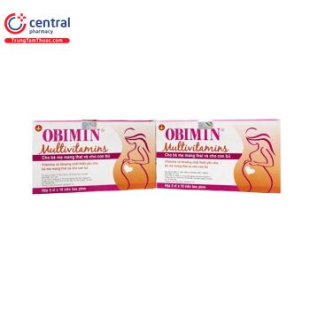 [CHÍNH HÃNG]Thuốc Obimin Multivitamins bổ sung vitamin cho mẹ bầu