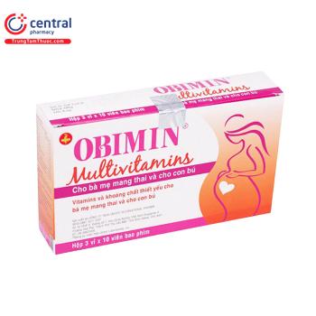 [CHÍNH HÃNG]Thuốc Obimin Multivitamins bổ sung vitamin cho mẹ bầu