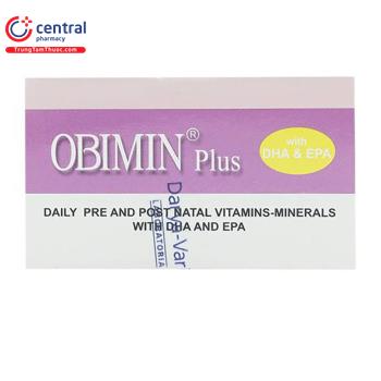 Thuốc Obimin Plus - Bổ sung vi chất dinh dưỡng cần thiết cho cơ thể