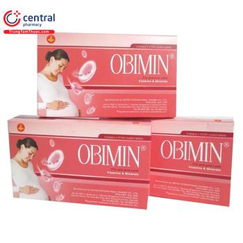 Thuốc Obimin: Tác dụng, liều dùng và lưu ý sử dụng
