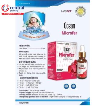 [CHÍNH HÃNG] Thuốc Ocean Microfer hỗ trợ điều trị thiếu máu