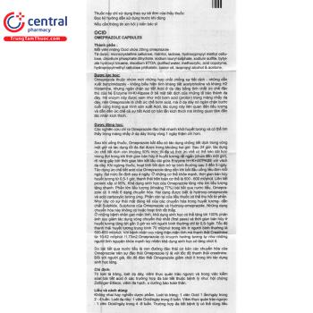 Thuốc Ocid 20mg: Điều trị tình trạng trào ngược dạ dày thực quản