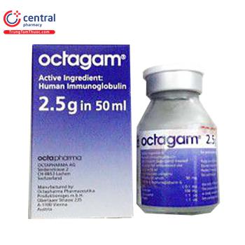 [CHÍNH HÃNG] Thuốc Octagam 2.5g in 50ml - điều trị suy giảm miễn dịch