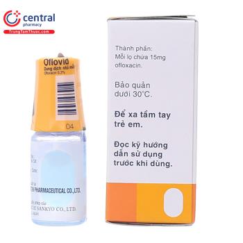 Thuốc nhỏ mắt Oflovid 0,3% điều trị viêm bờ mi, viêm kết mạc