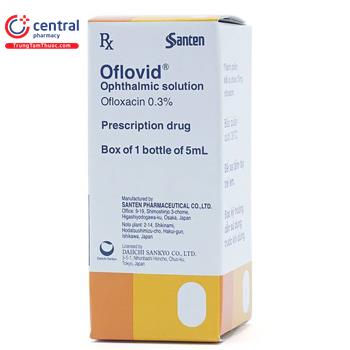 Thuốc nhỏ mắt Oflovid 0,3% điều trị viêm bờ mi, viêm kết mạc