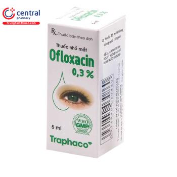 Thuốc nhỏ mắt Ofloxacin 0,3% 5ml Traphaco điều trị nhiễm khuẩn mắt