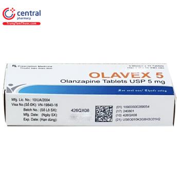 [CHÍNH HÃNG] Thuốc Olavex 5 điều trị bệnh tâm thần phân liệt