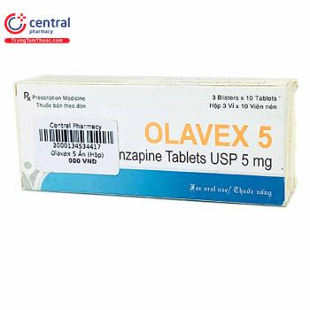 [CHÍNH HÃNG] Thuốc Olavex 5 điều trị bệnh tâm thần phân liệt