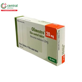 Olimestra 20mg (Olmesartan medoxomil) là thuốc gì, giá bao nhiêu, cách dùng