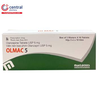 [CHÍNH HÃNG] Thuốc Olmac 5 điều trị tâm thần phân liệt