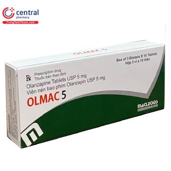 [CHÍNH HÃNG] Thuốc Olmac 5 điều trị tâm thần phân liệt