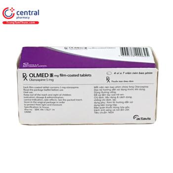 [CHÍNH HÃNG] Thuốc Olmed 5mg - Điều trị tâm thần phân liệt