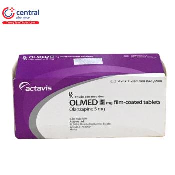 [CHÍNH HÃNG] Thuốc Olmed 5mg - Điều trị tâm thần phân liệt