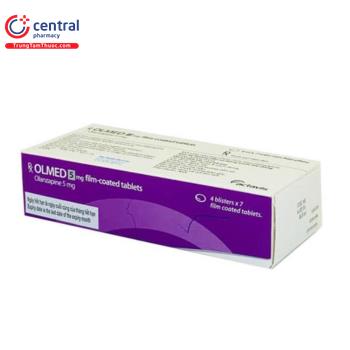 [CHÍNH HÃNG] Thuốc Olmed 5mg - Điều trị tâm thần phân liệt