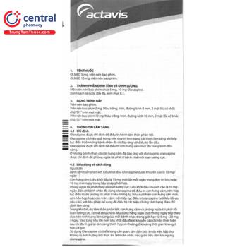 [CHÍNH HÃNG] Thuốc Olmed 5mg - Điều trị tâm thần phân liệt