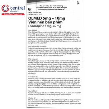 [CHÍNH HÃNG] Thuốc Olmed 5mg - Điều trị tâm thần phân liệt