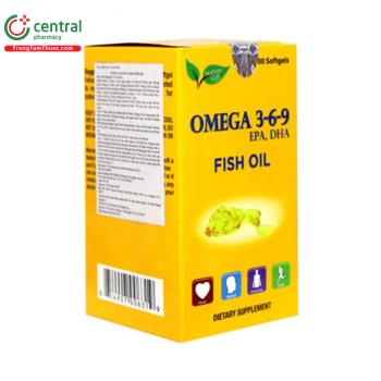 Omega 3-6-9 EPA DHA Fish oil Nature Gif- Dầu cá hỗ trợ bổ não,mắt,tim